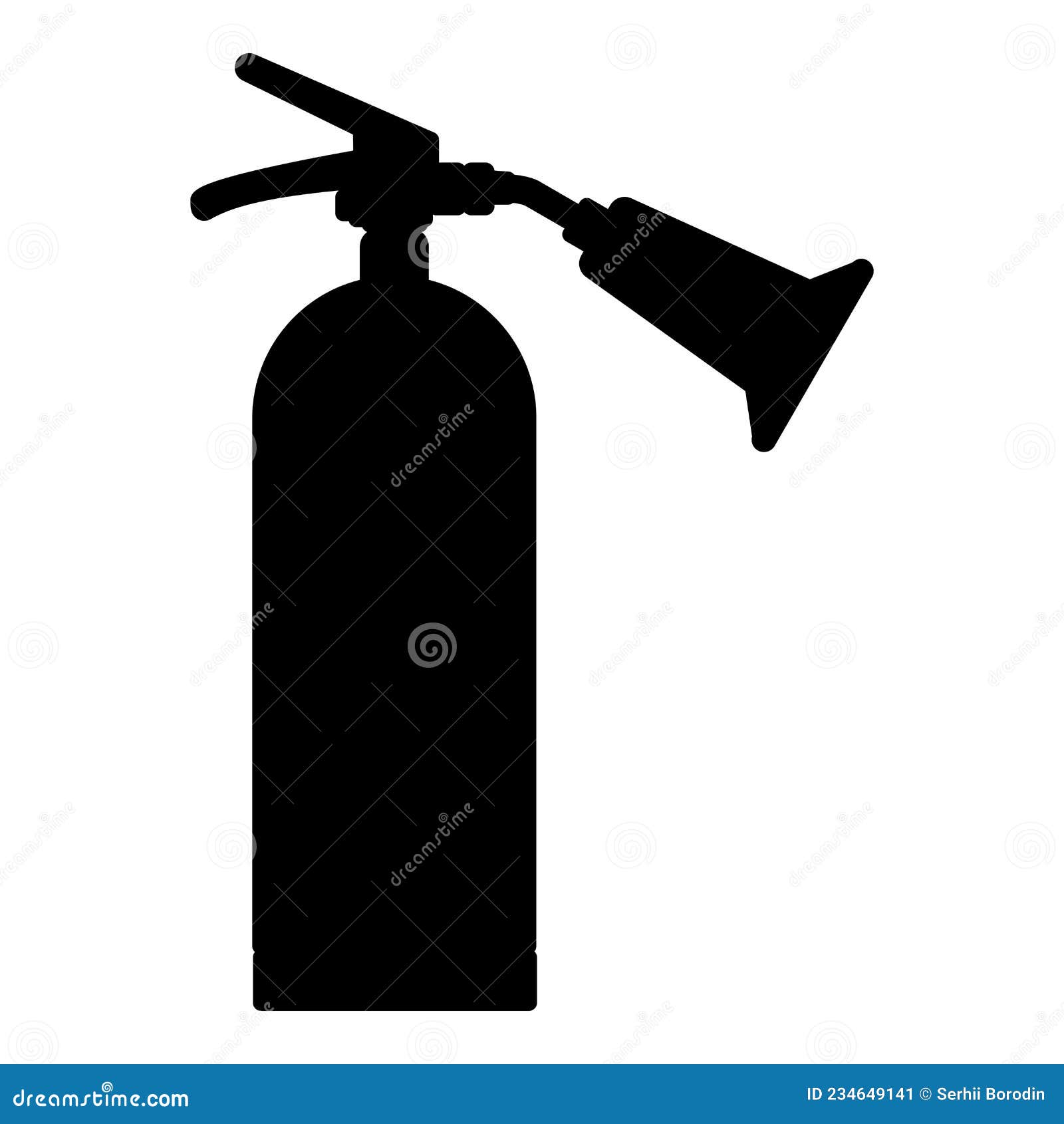 Fire Extinguisher Icon Black Color Vector Illustration Flat Style Image ...