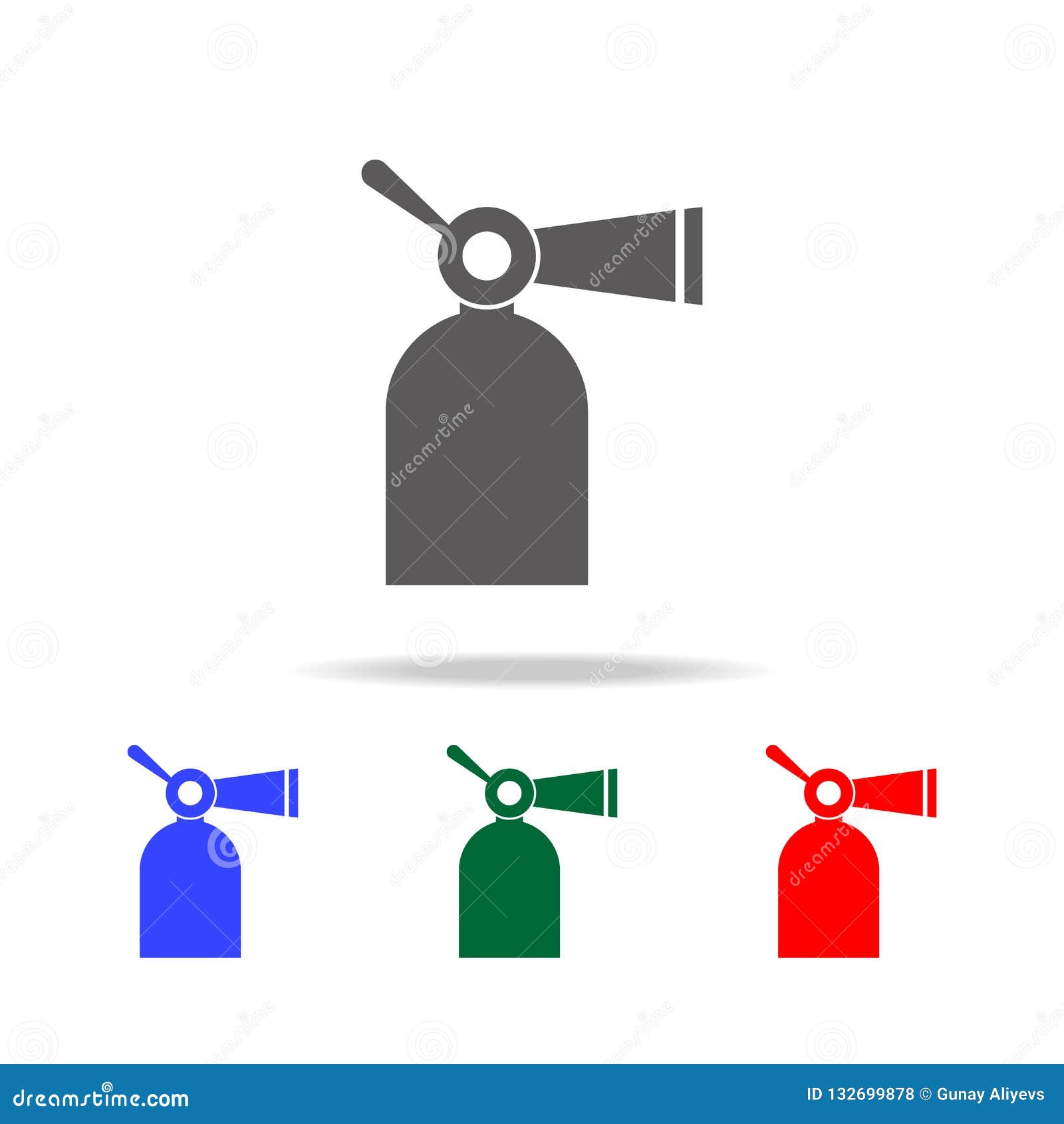 Fire Extinguisher Icon. Elements of Fireman in Multi Colored Icons ...