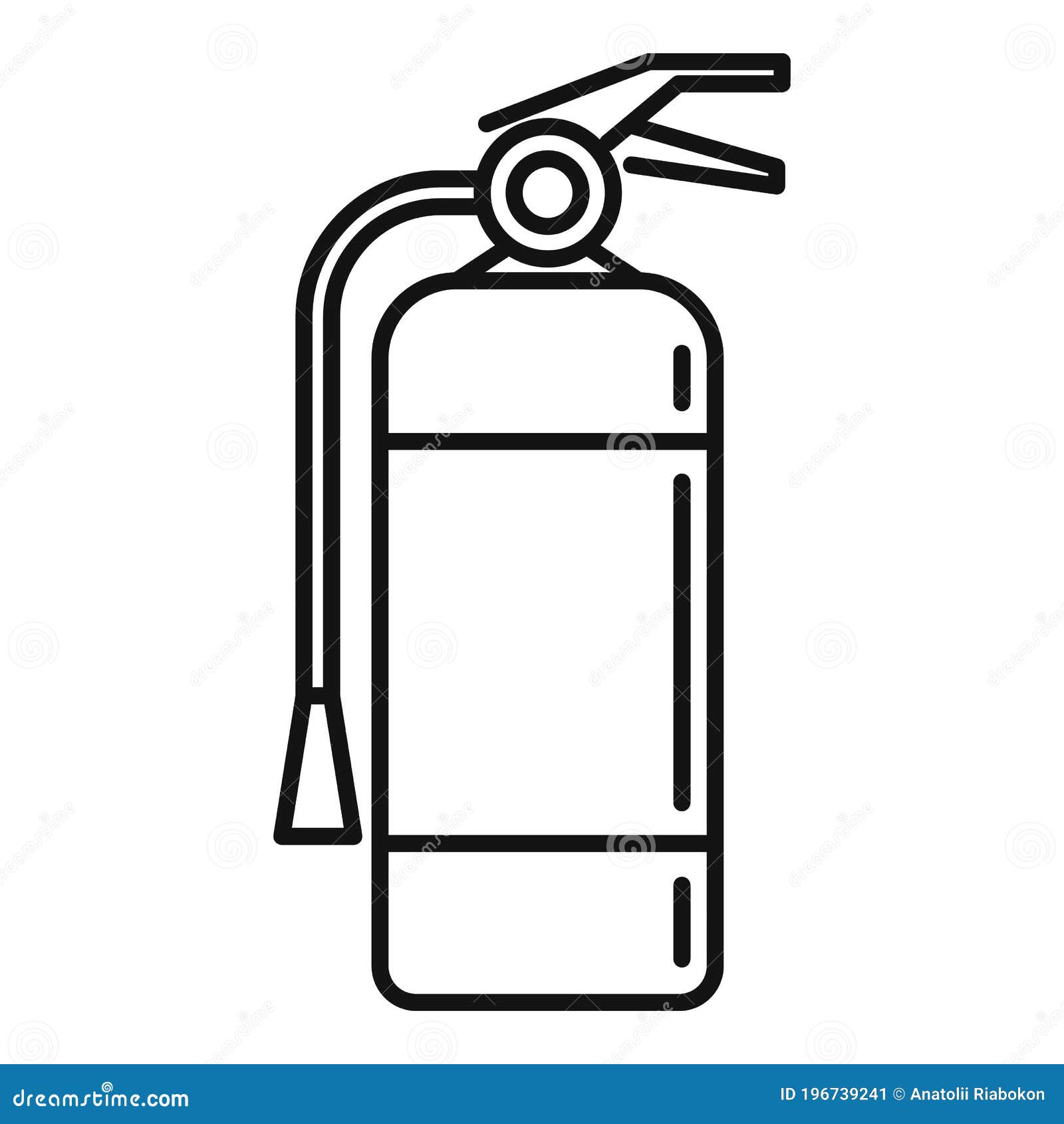 Fire Extinguisher Icon, Outline Style Stock Vector - Illustration of ...