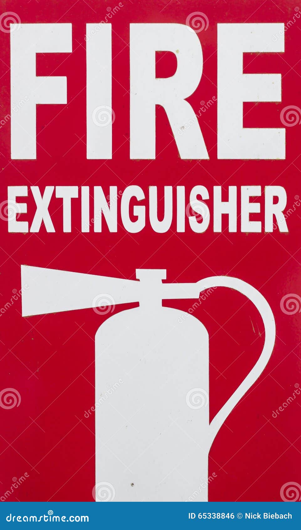 Fire Extinguisher Inside Sign Stock Photo - Image of interior ...