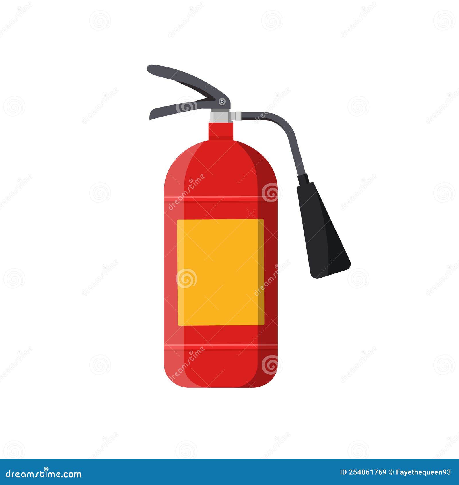 Fire Extinguisher Isolated on White Background. Fire Safety Stock ...