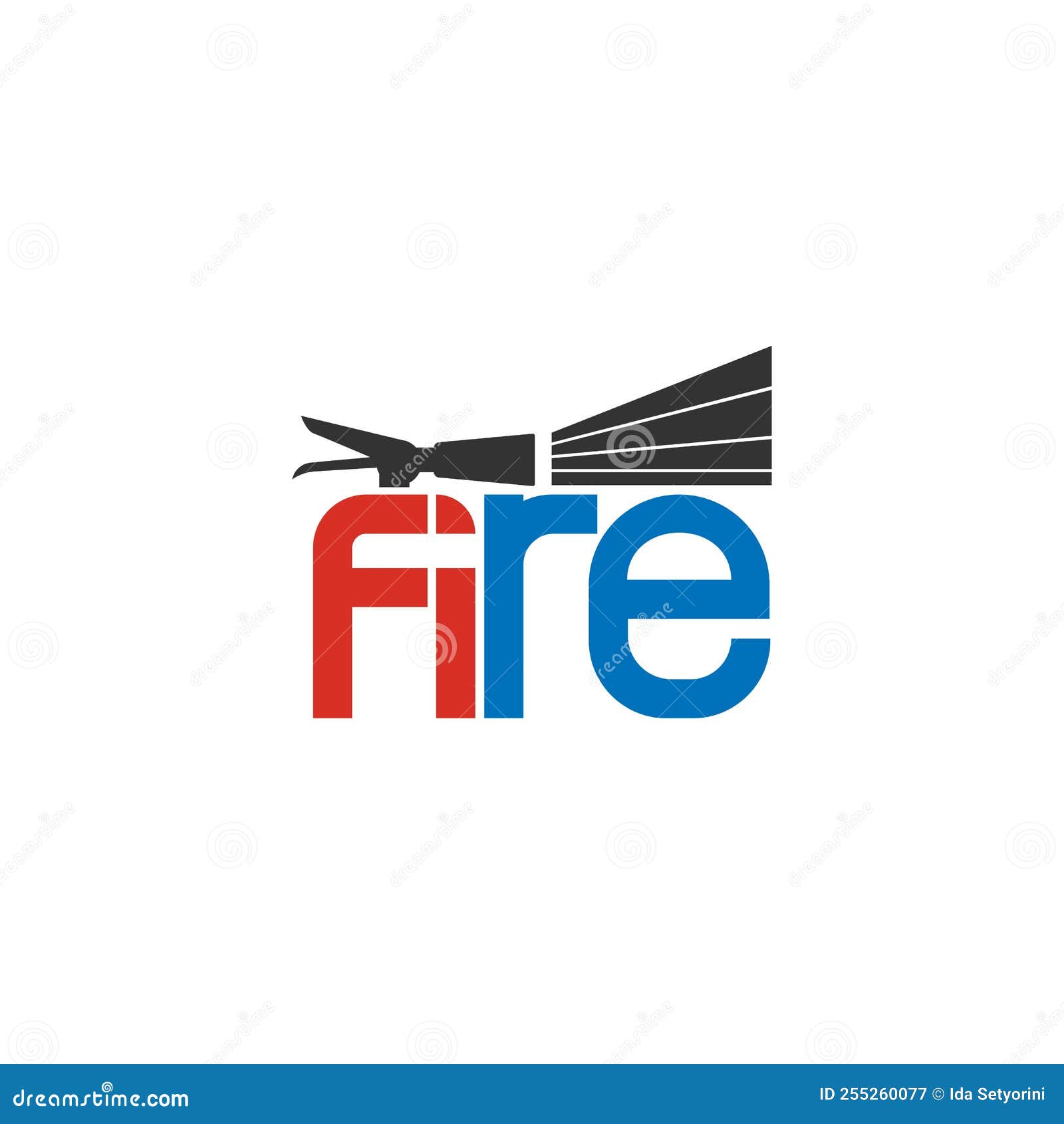 Fire extinguisher logo stock vector. Illustration of alarm - 255260077