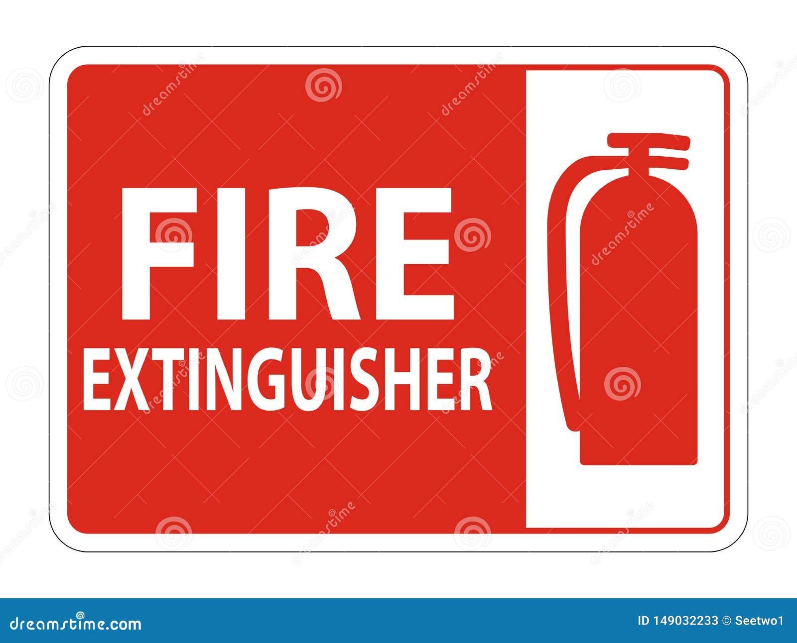 Fire Extinguisher Sign Isolate on White Background,Vector Illustration ...