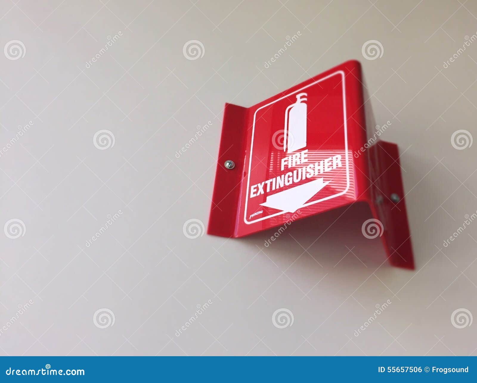 Fire Extinguisher Sign stock photo. Image of fire, safety - 55657506