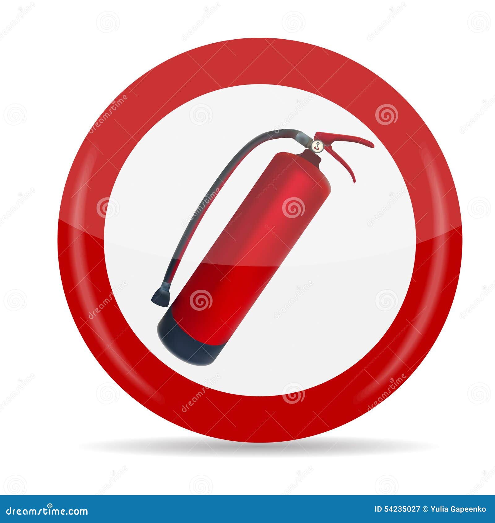 Fire Extinguisher Sign Vector Illustration Stock Vector - Illustration ...