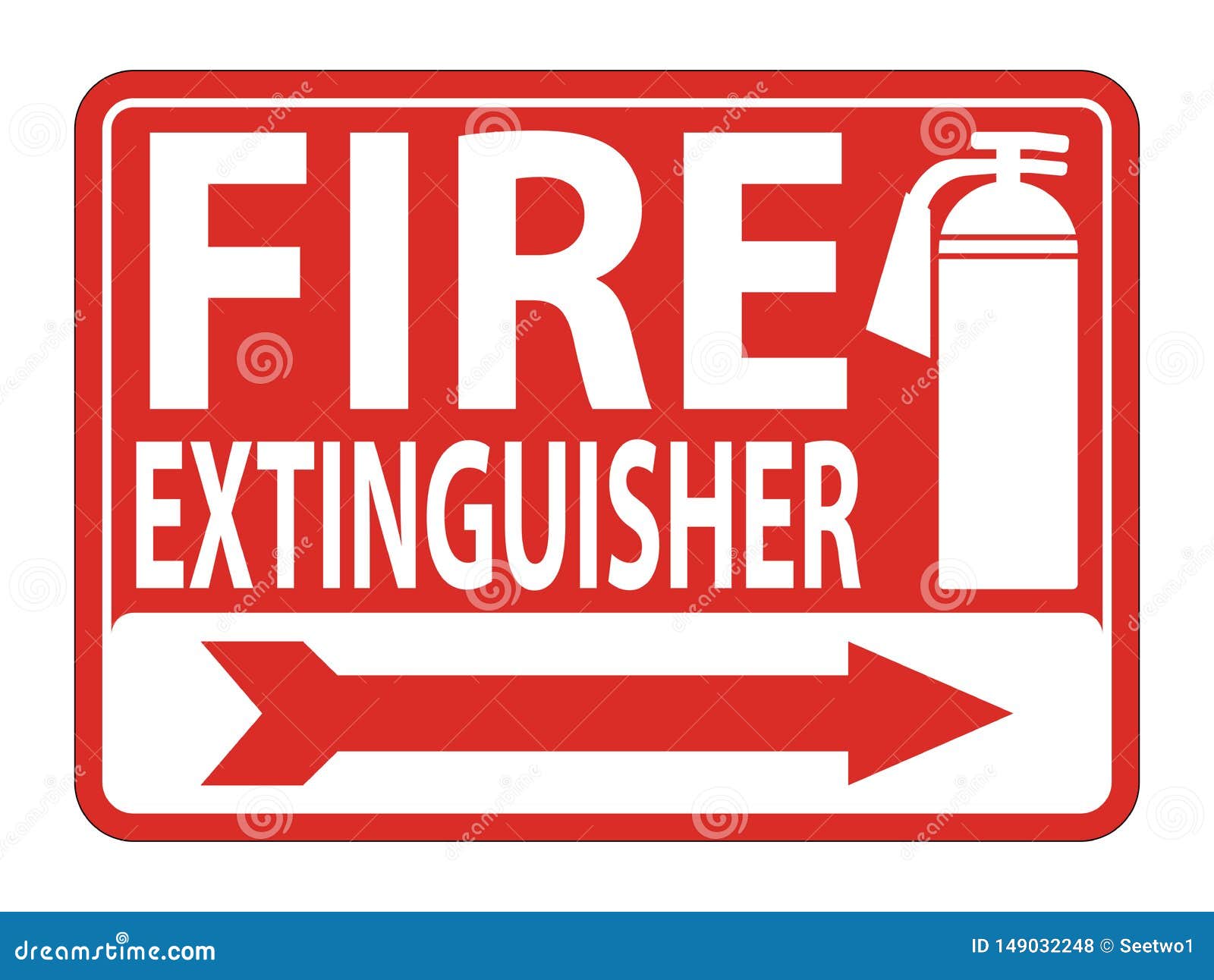 Fire Extinguisher Sign on White Background,Vector Illustration Stock ...