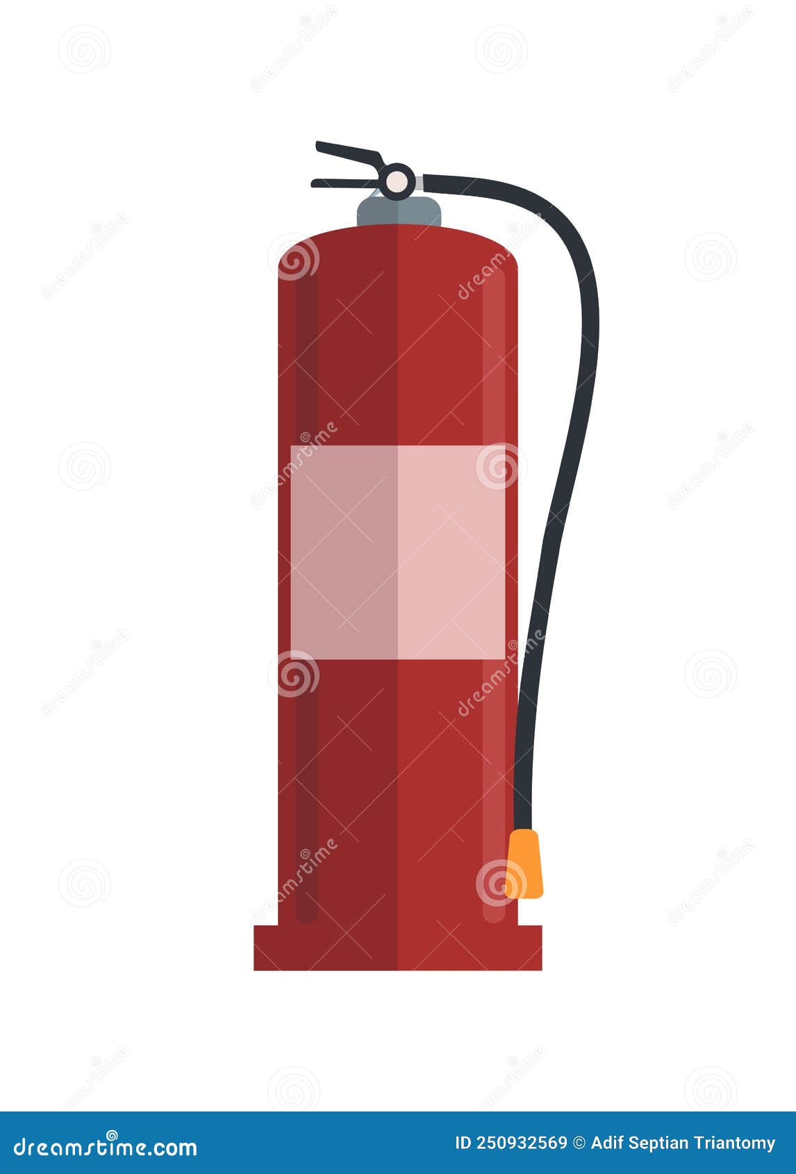 Fire Extinguisher. Simple Flat Illustration Stock Vector - Illustration ...