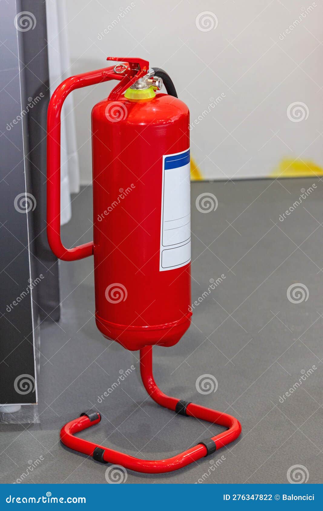 Fire Extinguisher with Stand Stock Photo - Image of metal, point: 276347822