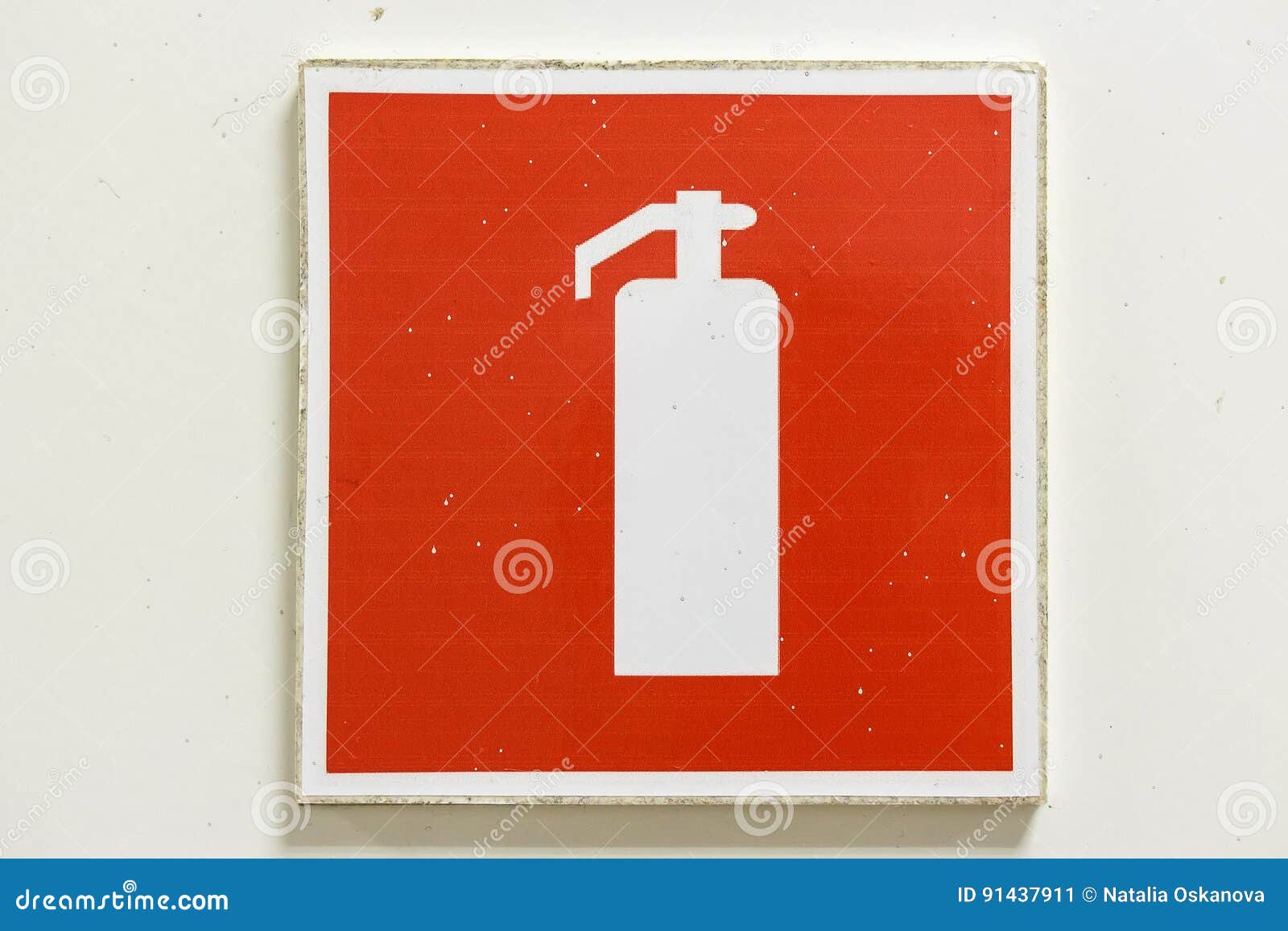 Fire extinguisher symbol stock image. Image of instruction - 91437911