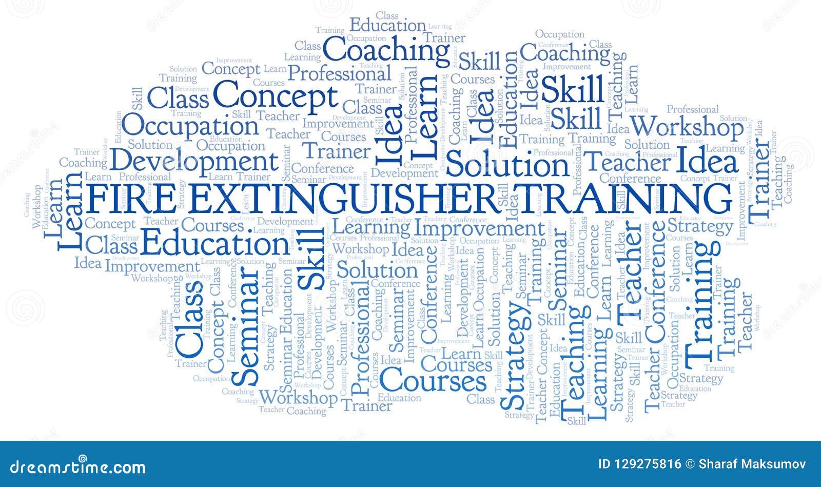 Fire Extinguisher Training Word Cloud. Stock Illustration - Illustration of typography, teaching ...