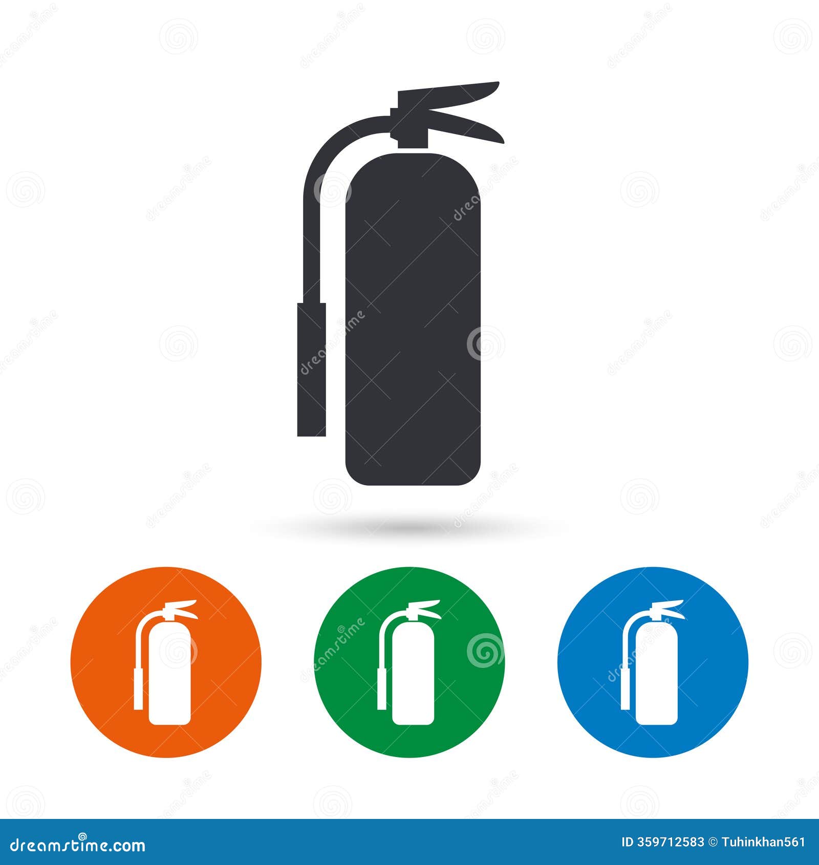 Fire Extinguisher Vector Icon. Fire Extinguisher Symbol Stock Vector ...