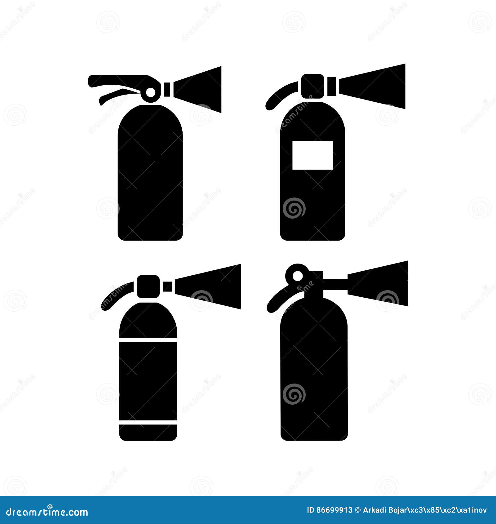 Fire Extinguisher Vector Icon Stock Vector - Illustration of caution ...