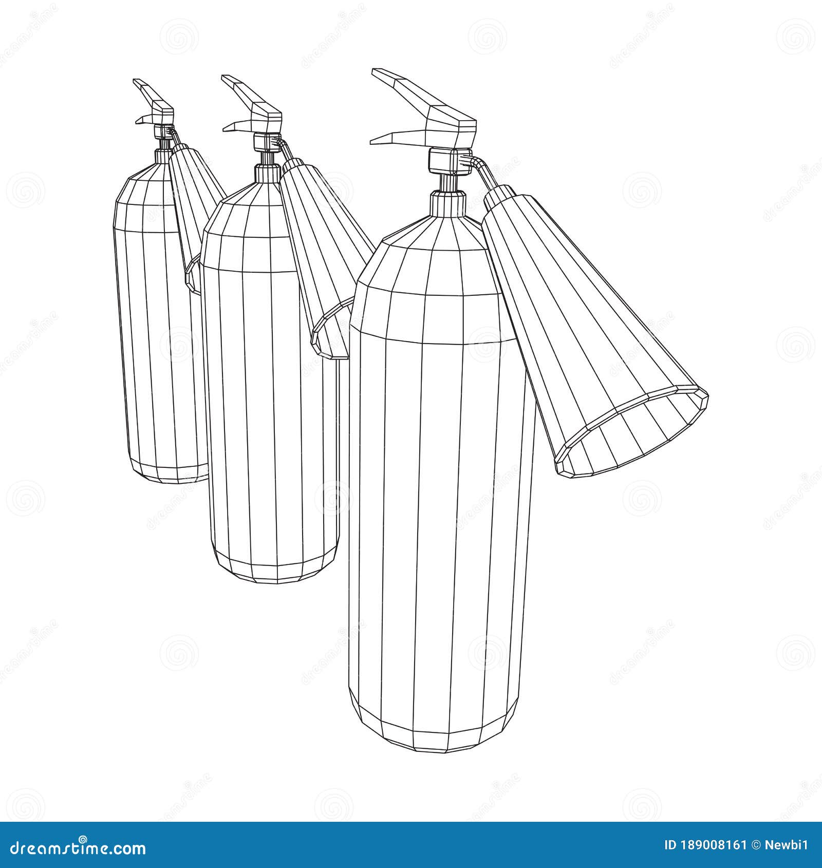 Fire Extinguisher. Vector Illustration. Stock Vector - Illustration of ...