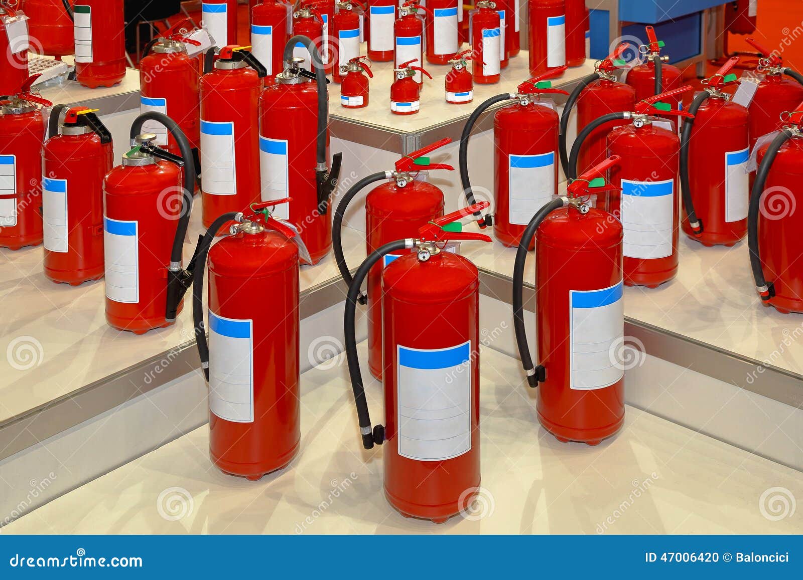 Fire Extinguishers Group, Various Types Royalty-Free Stock Photography ...