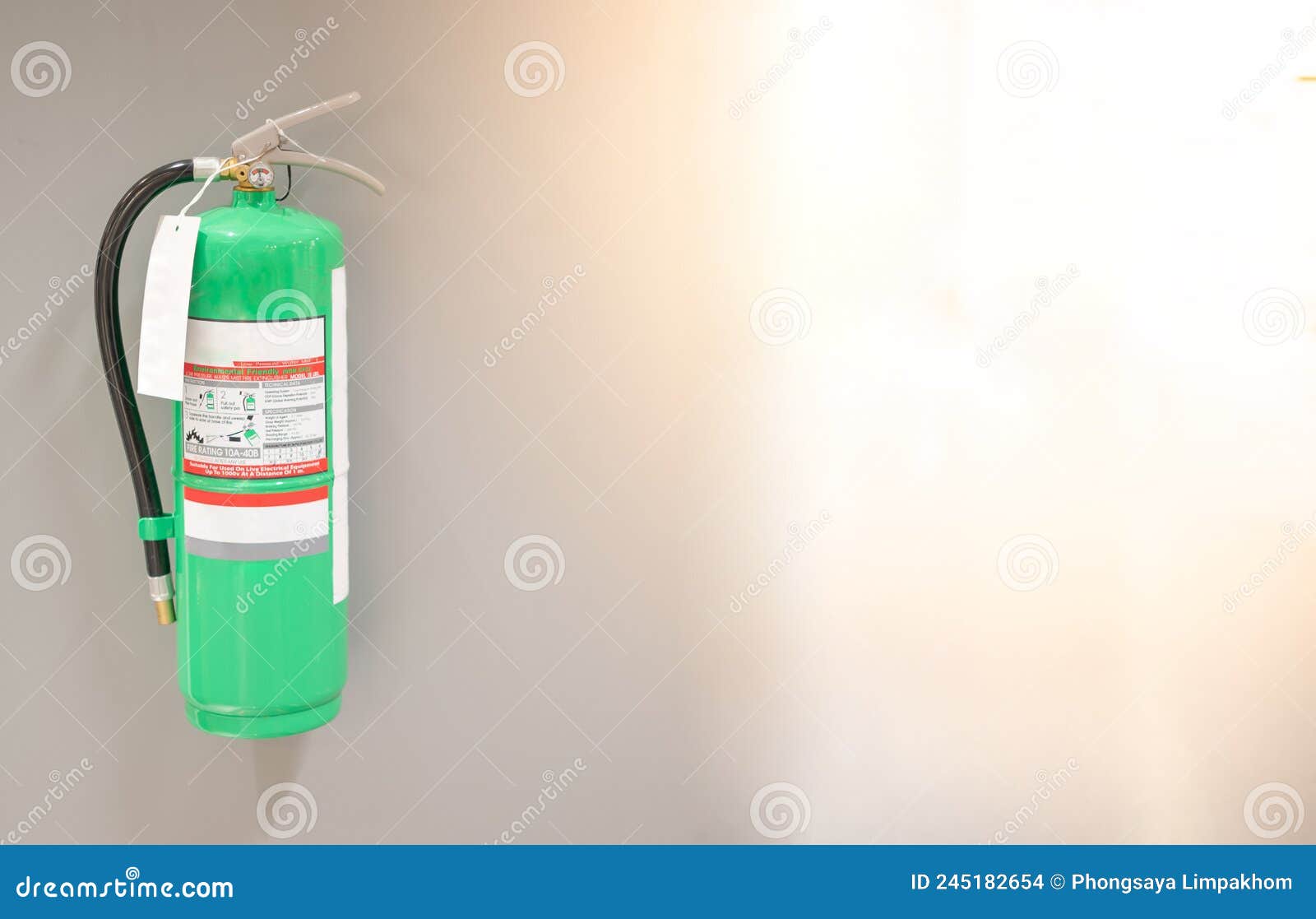 Fire Extinguishers Hanging on the Wall Available in Fire Emergencies at ...