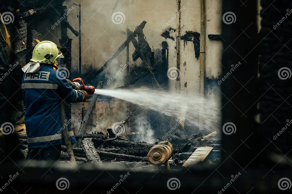 Fire Extinguishing in Bulgaria Editorial Stock Photo - Image of ...