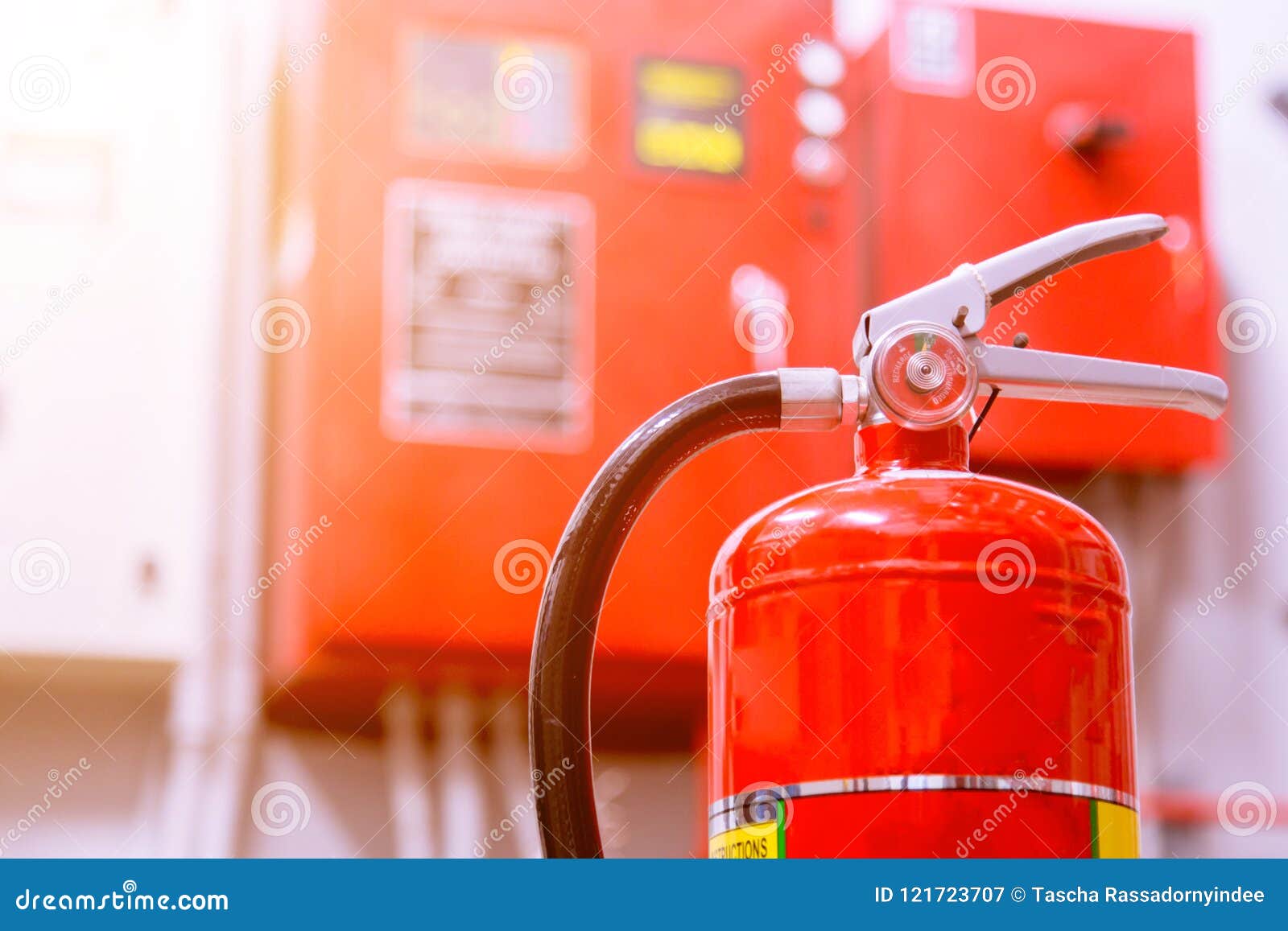 Fire extinguishing system. stock image. Image of equipment - 121723707