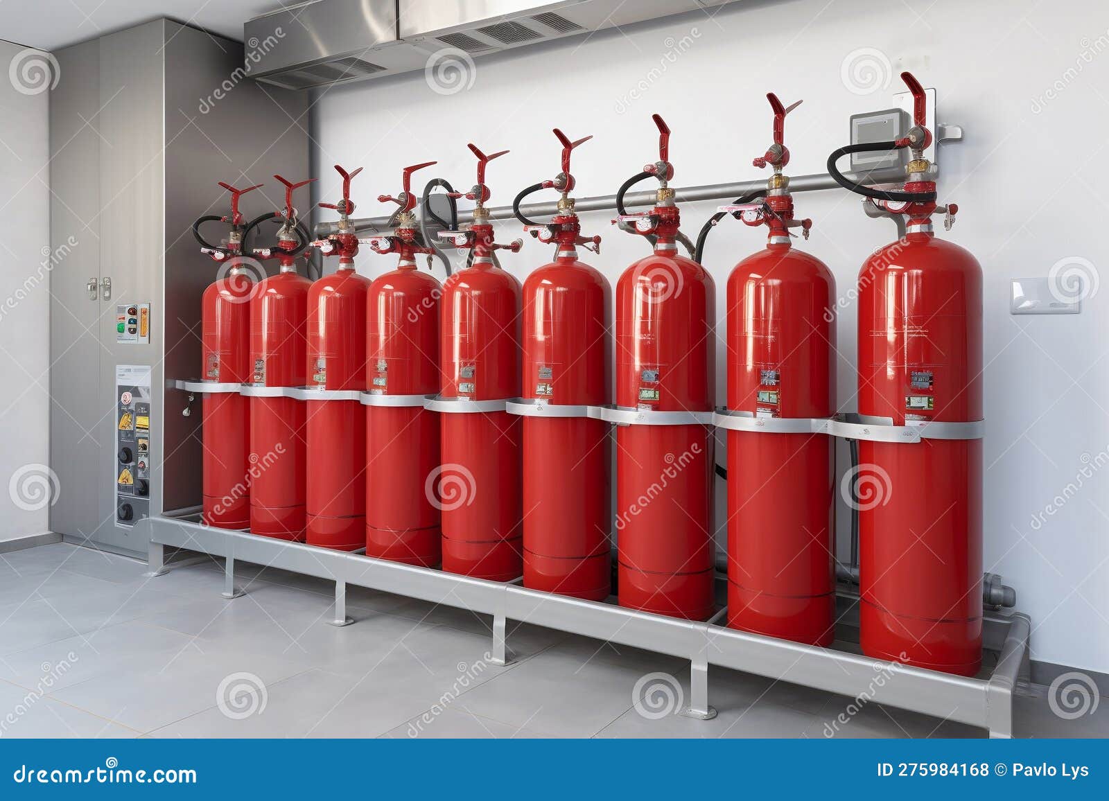 Fire Extinguishing Systems. AI Generated Stock Illustration ...