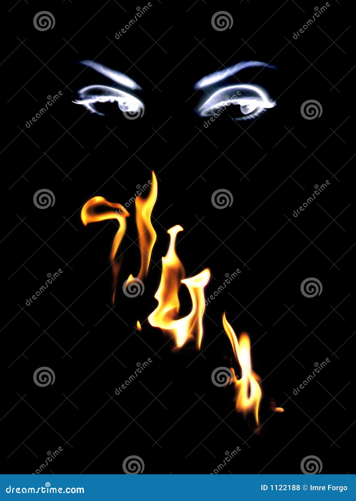 Cartoon Eyes On Fire