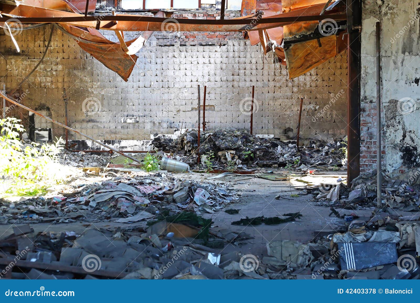 After fire factory stock photo. Image of maintenance - 42403378