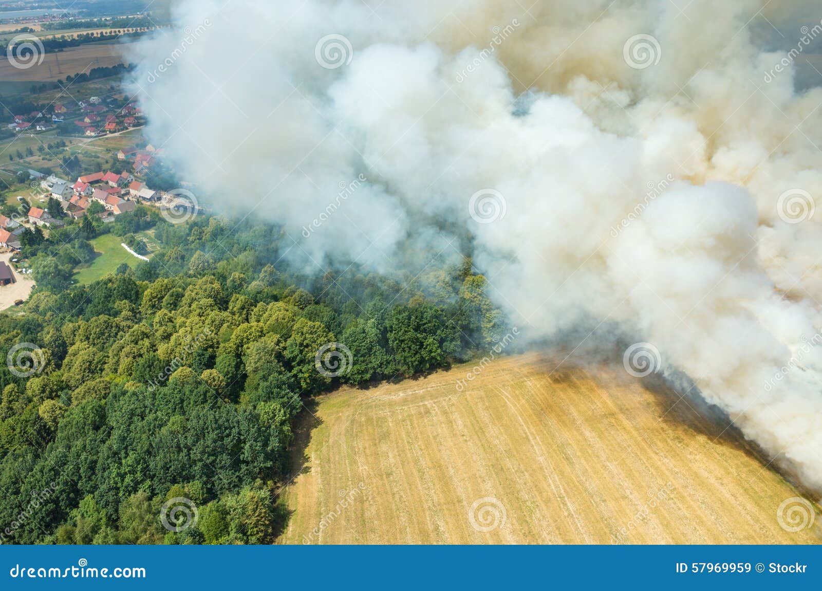 Fire on the field stock image. Image of danger, land - 57969959