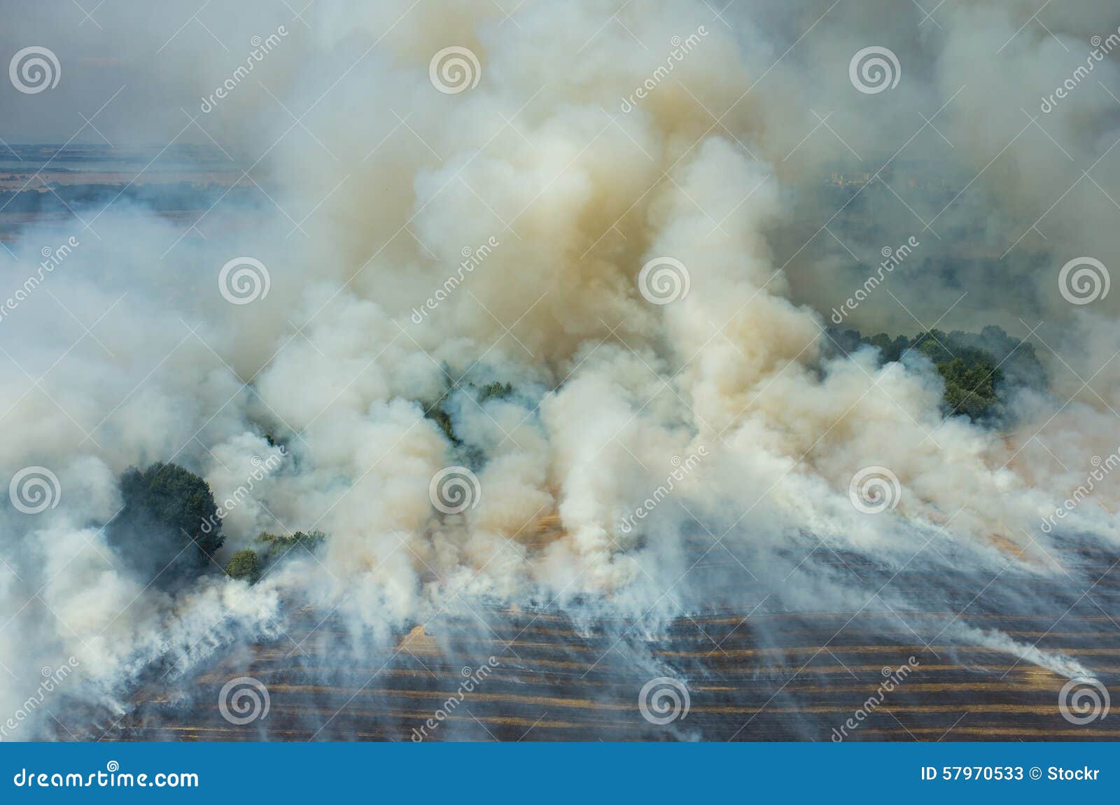 Fire on the field stock image. Image of danger, nature - 57970533