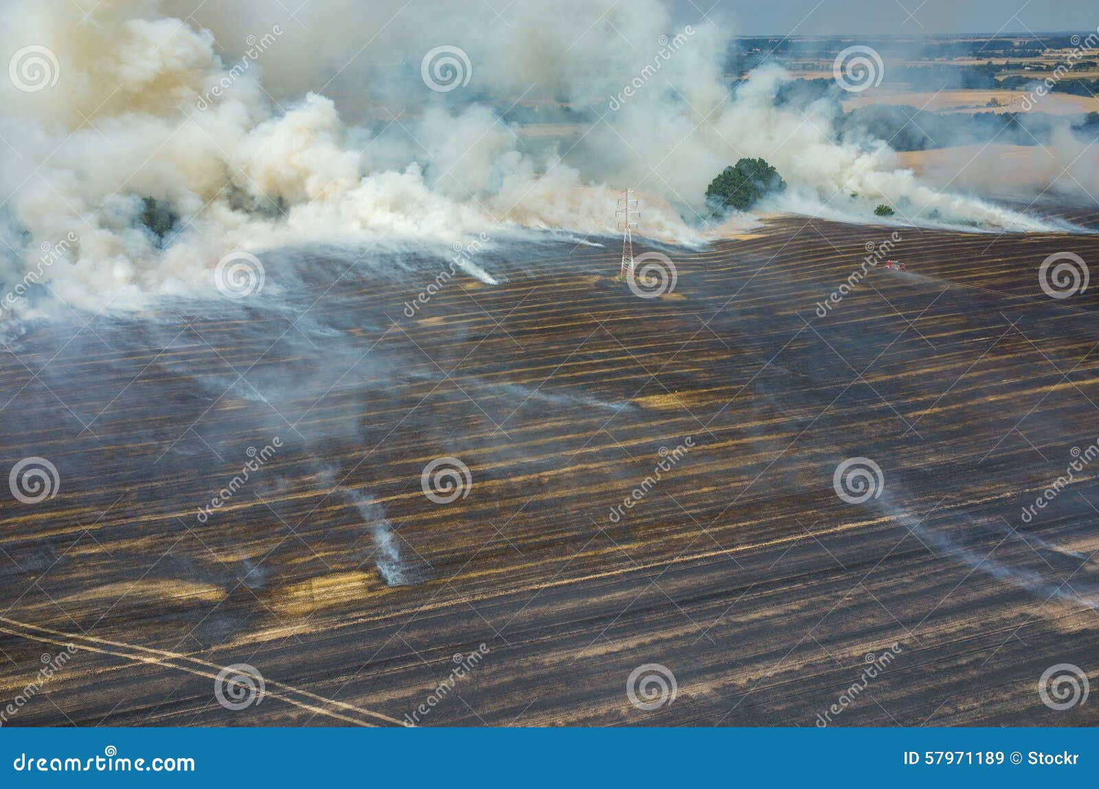 Fire on the field stock image. Image of drought, orange - 57971189
