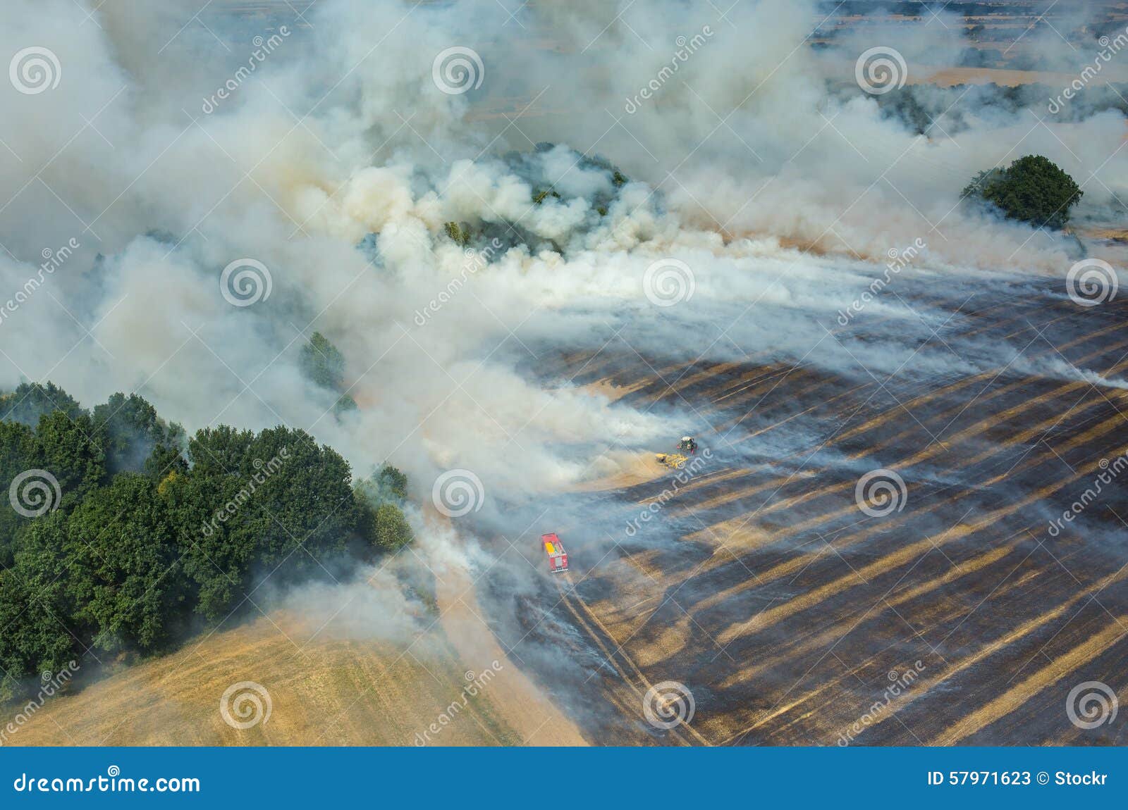 Fire on the field stock image. Image of burn, outdoor - 57971623