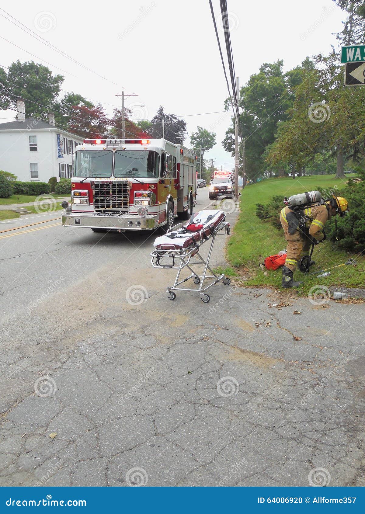 Fire Fighter editorial image. Image of engine, firefighter - 64006920