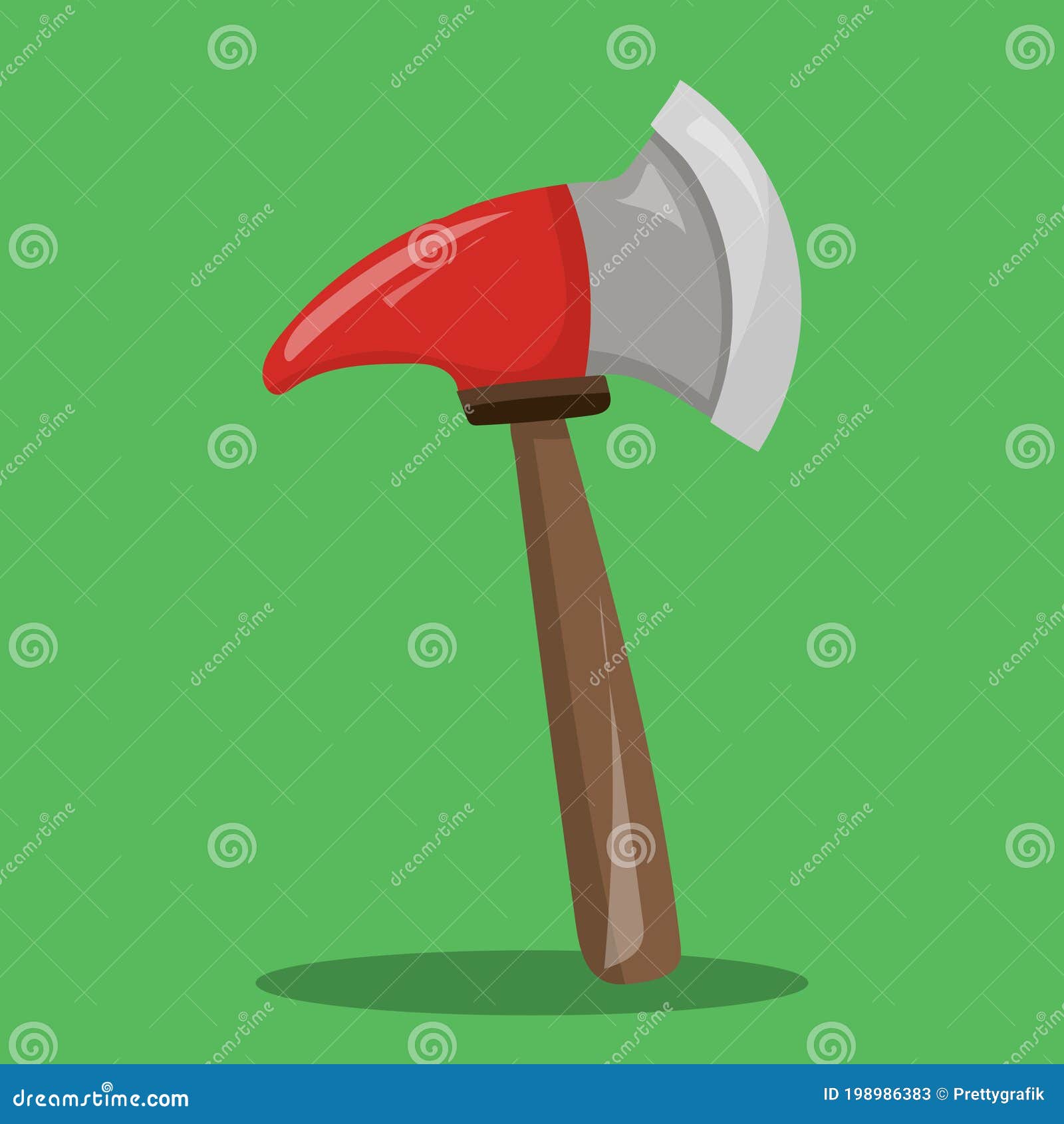 Fire fighter axe 07 stock vector. Illustration of fighter - 198986383