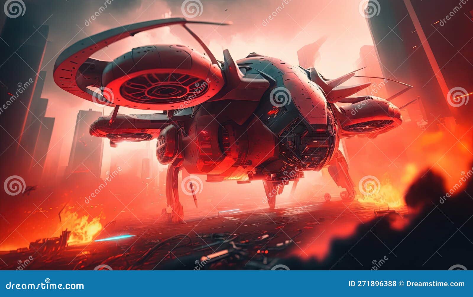 Fire Fighter Drone, Action Drone Used in Case of Natural Disasters ...