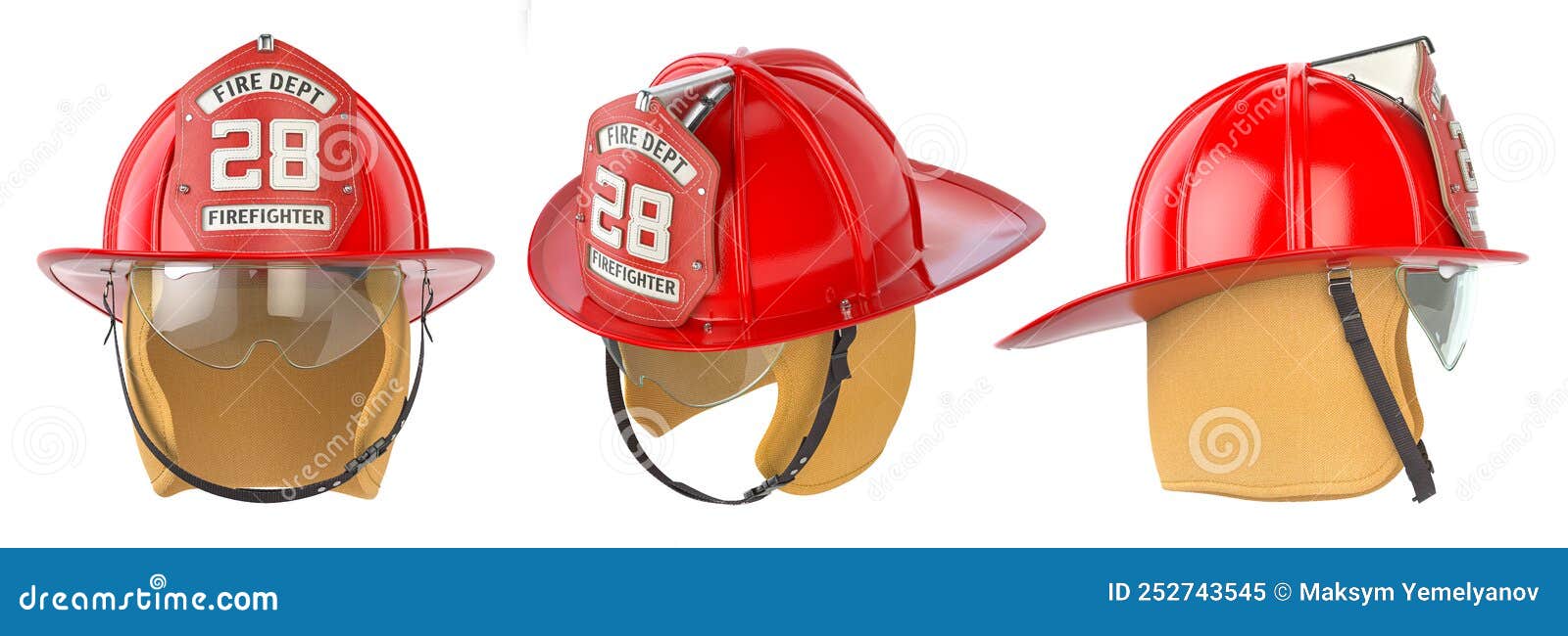 Fire Fighter Fireman Helmet Isolated on White Stock Illustration ...