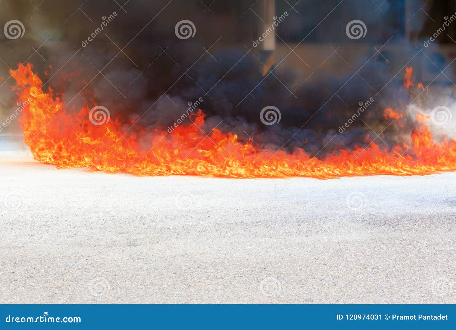 Fire Fighter a Learning Training Exercise Stock Image - Image of ...