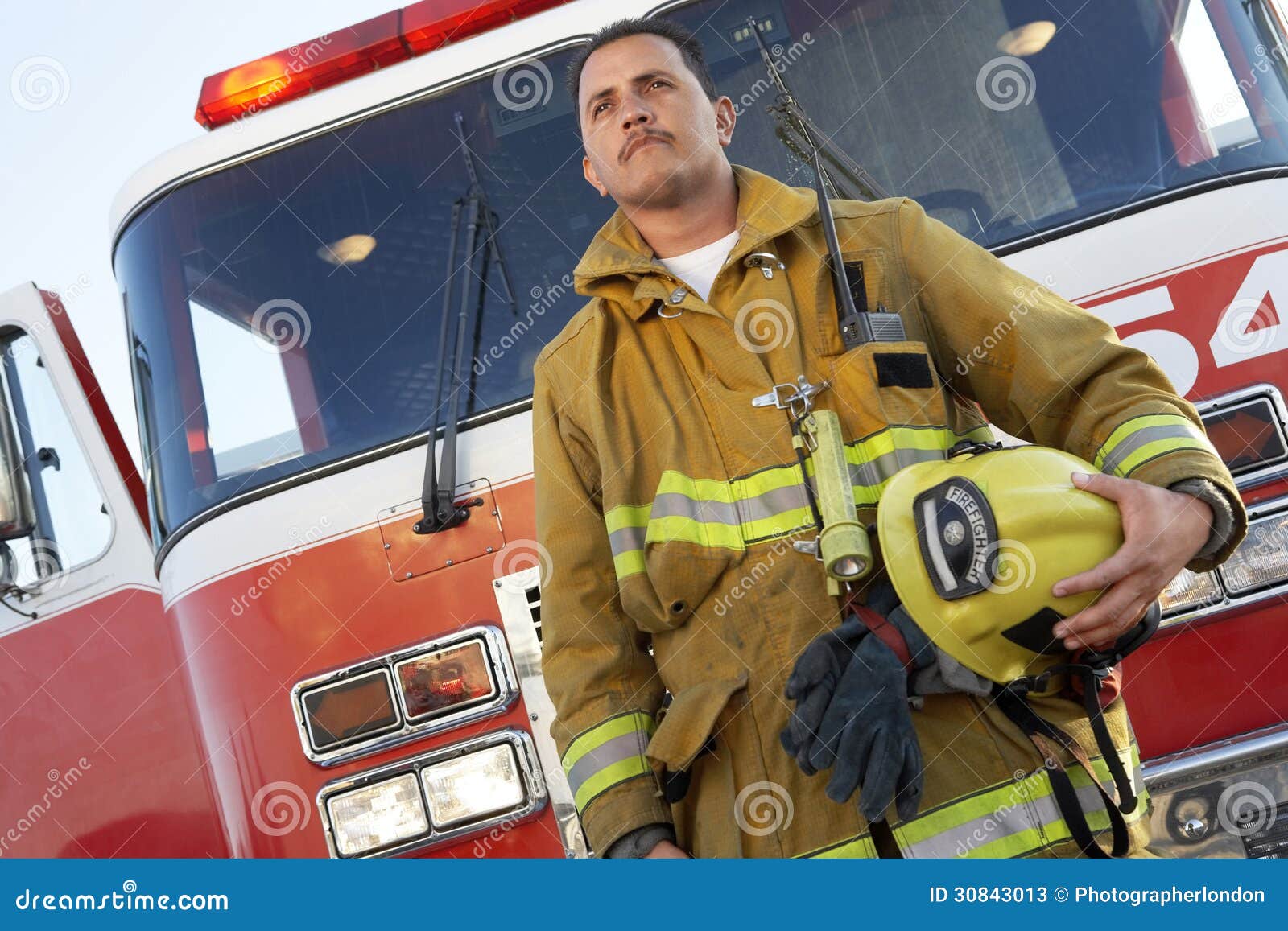 Firefighter Helmet Front View