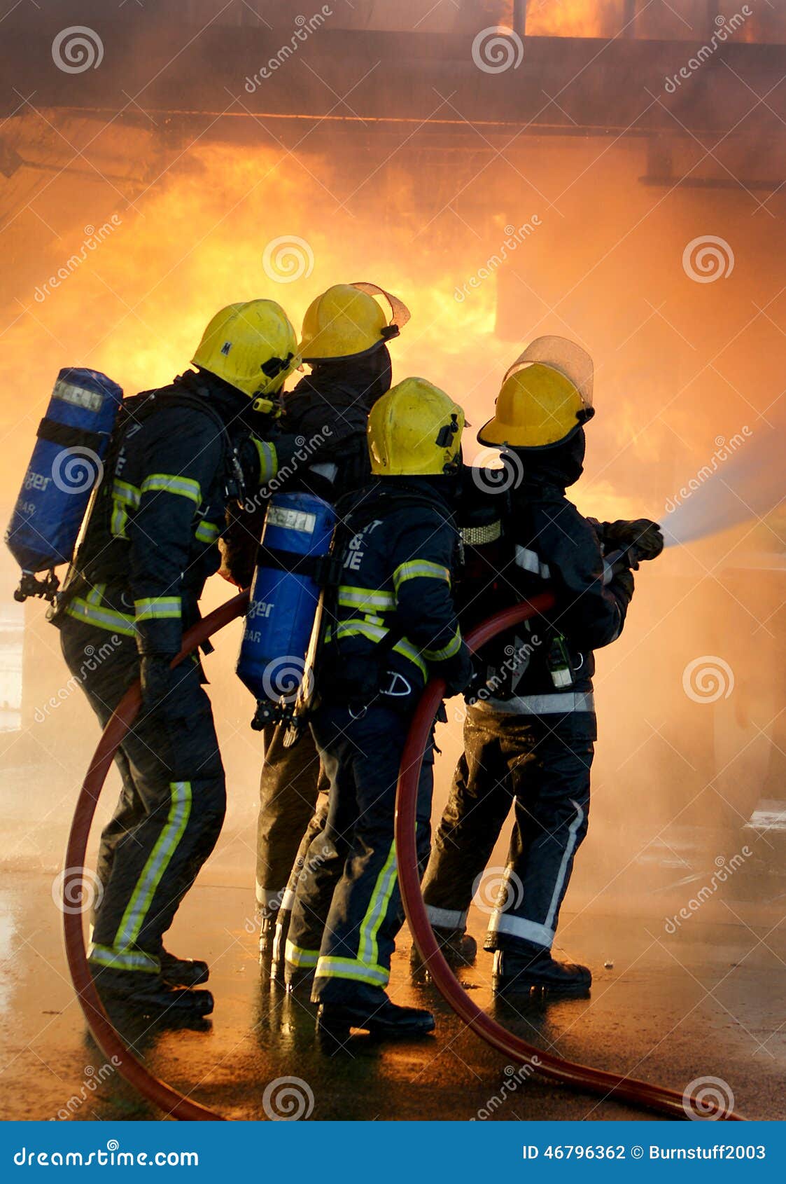 Fire-fighters an incident editorial photography. Image of fighters ...