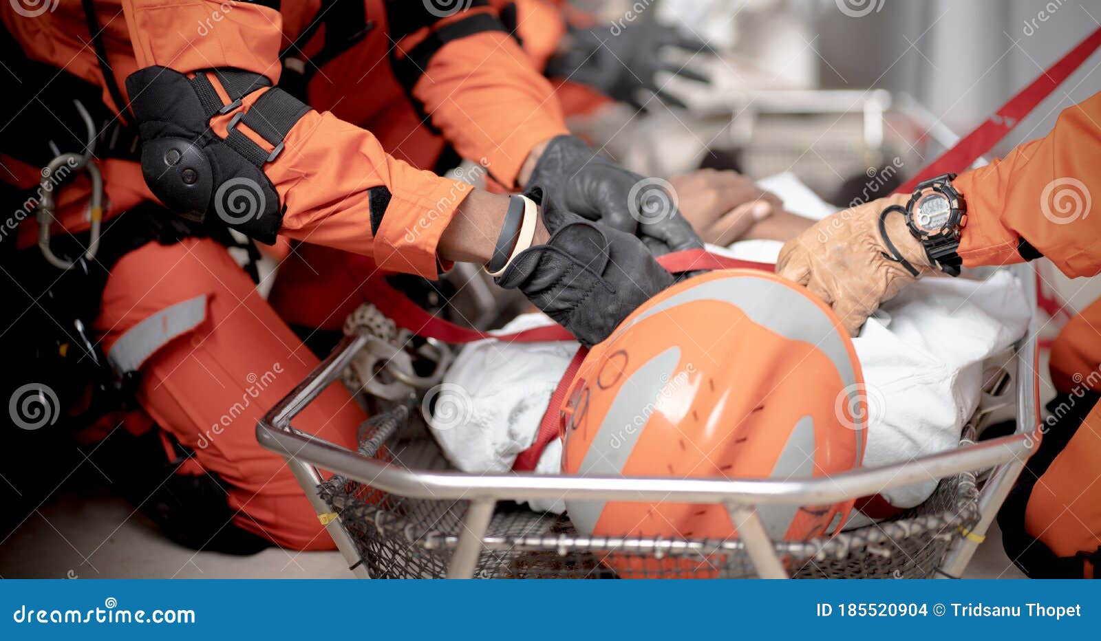 Fire Fighther Working for Transfer People Stock Photo - Image of ...