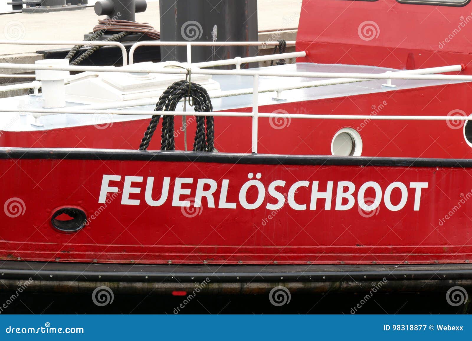 Fire-fighting Boat from Germany Stock Image - Image of help, germany ...