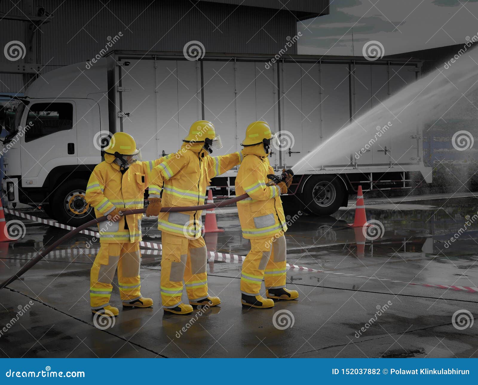 Fire Fighting Emergency Team Editorial Photography - Image of fighting ...