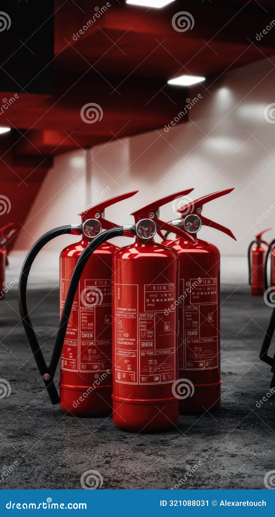 Fire Fighting Equipment Ready Stock Image - Image of safety, measures ...