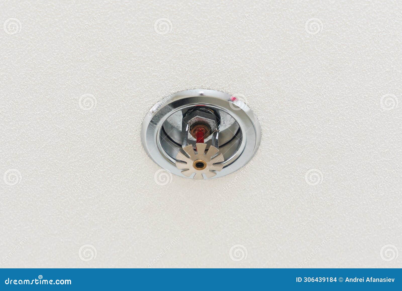 Fire Fighting Equipment, Sprinkler on White Ceiling Stock Photo - Image ...