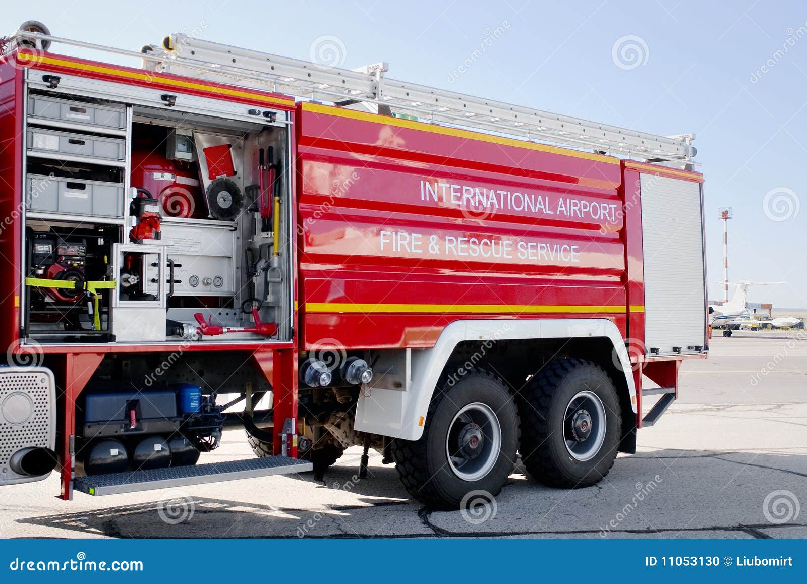 Fire-fighting vehicle stock photo. Image of assist, protect - 11053130