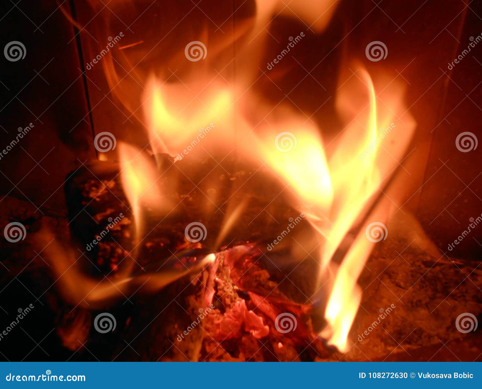 Fire stock photo. Image of light, motion, dark, ember - 108272630