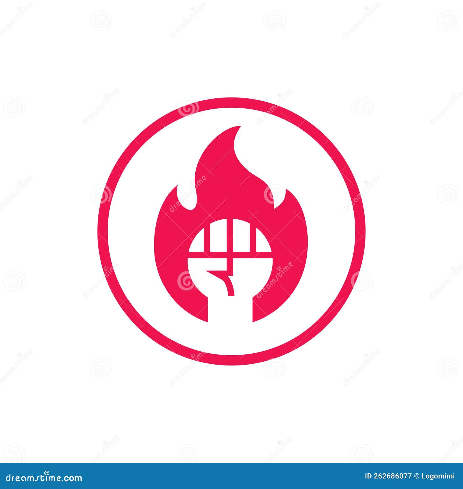 Fire Fist Logo Vector, Revolution Protest Logo Icon Design Stock Vector ...