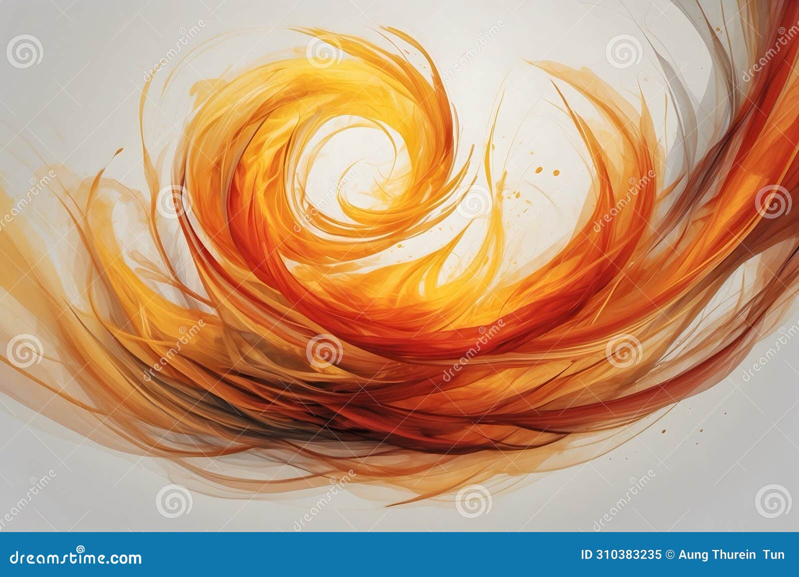 Fire Flame Abstract with an Isolated Background Stock Illustration ...