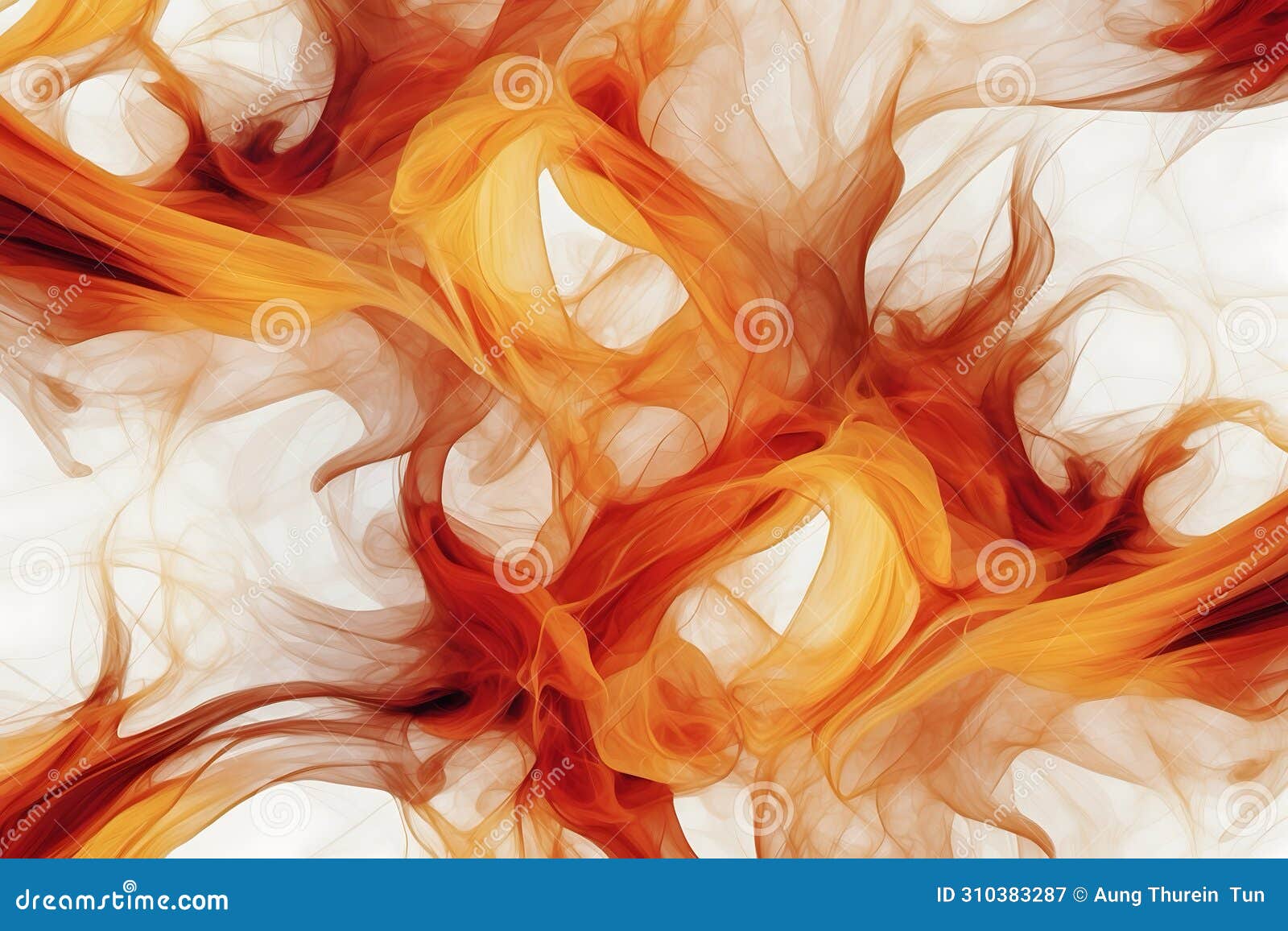Fire Flame Abstract with an Isolated Background Stock Illustration ...