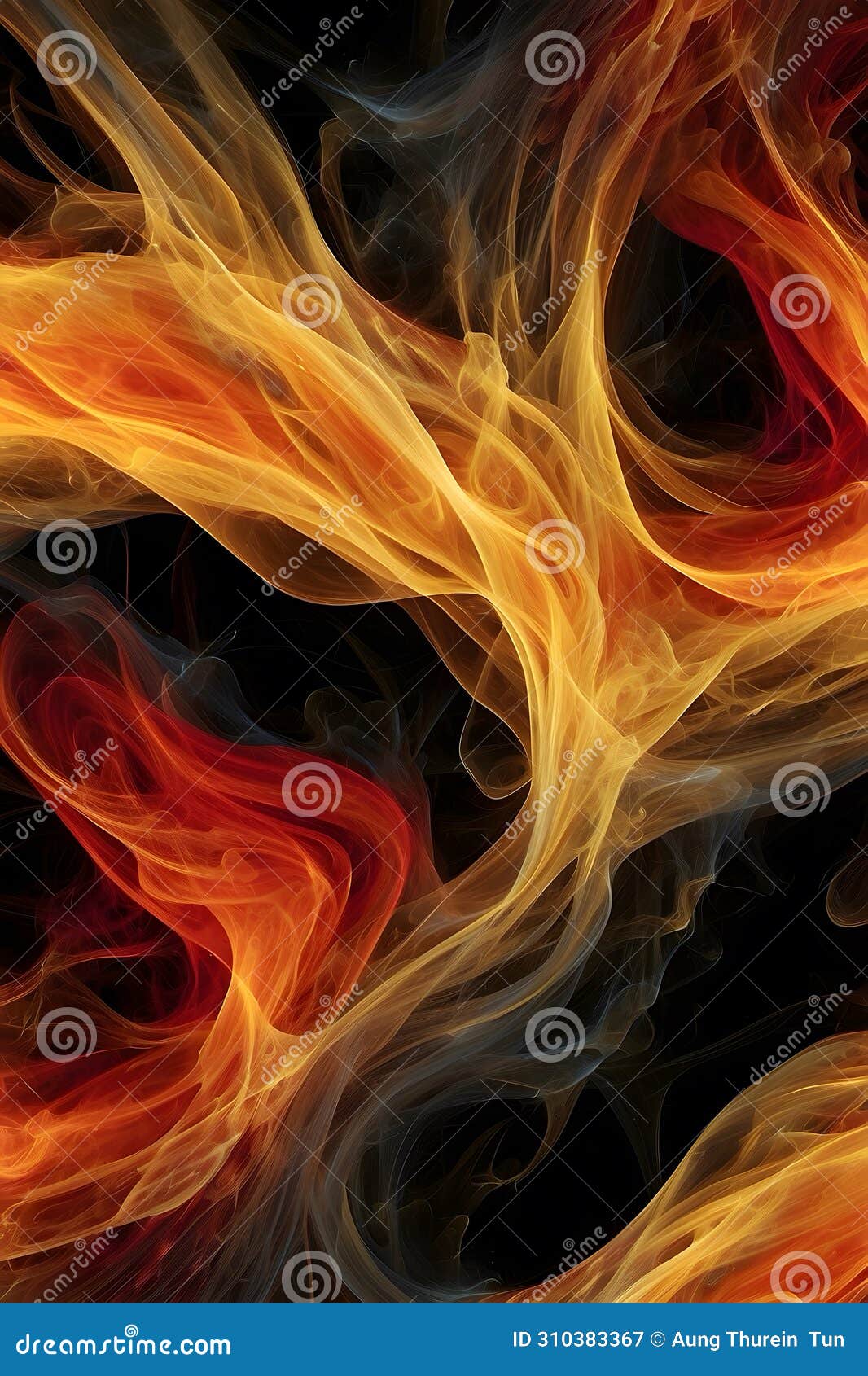 Fire Flame Abstract with an Isolated Background Stock Image - Image of ...