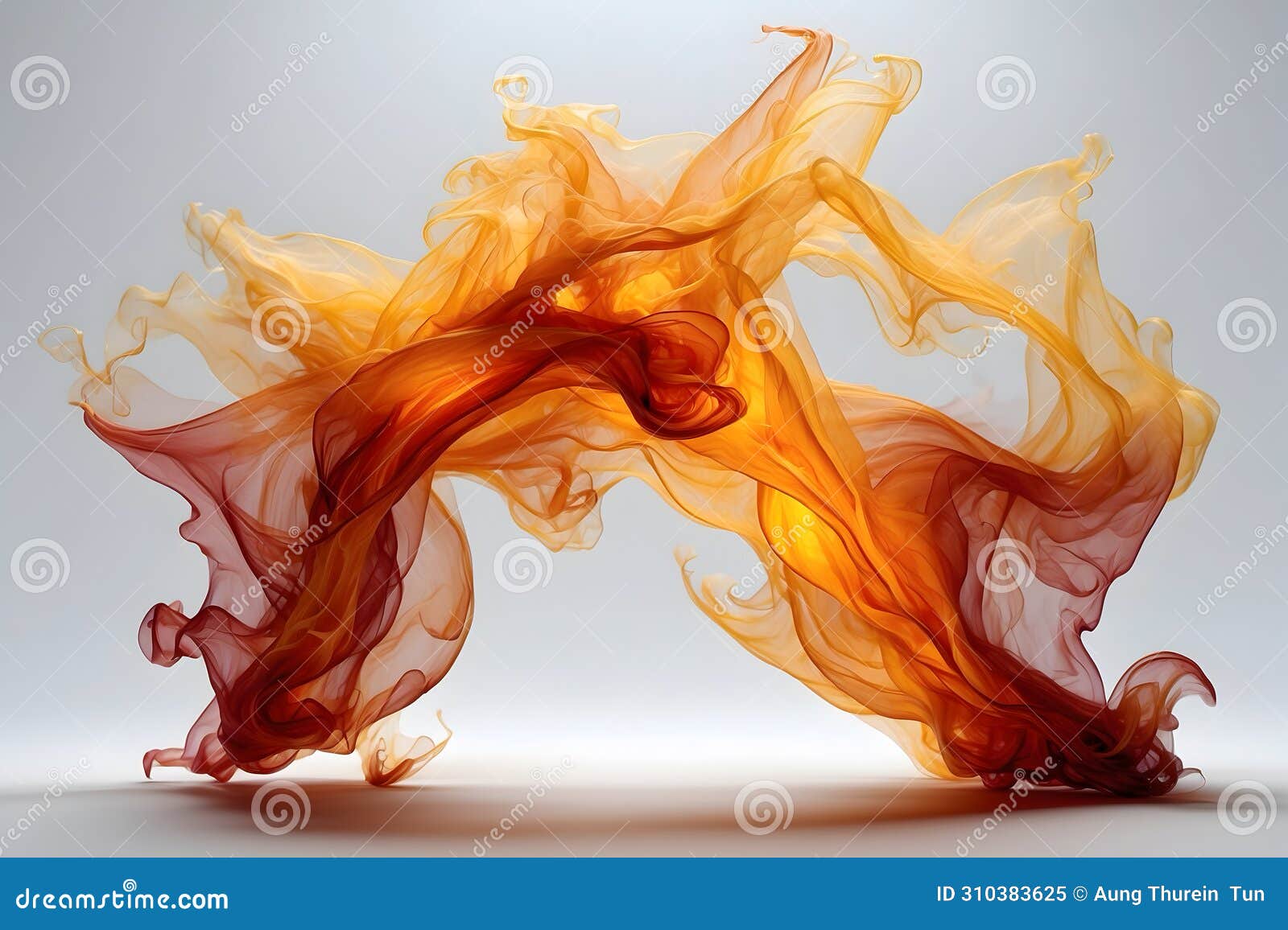 Fire Flame Abstract with an Isolated Background Stock Illustration ...