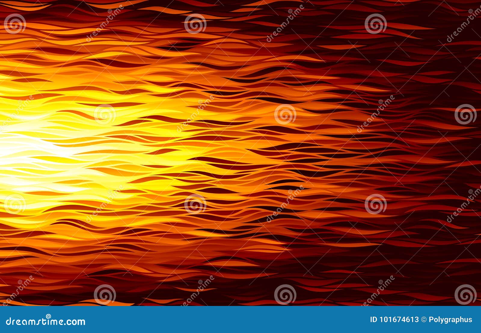 Fire Flame. Abstract Vector Wave Background Stock Vector - Illustration ...