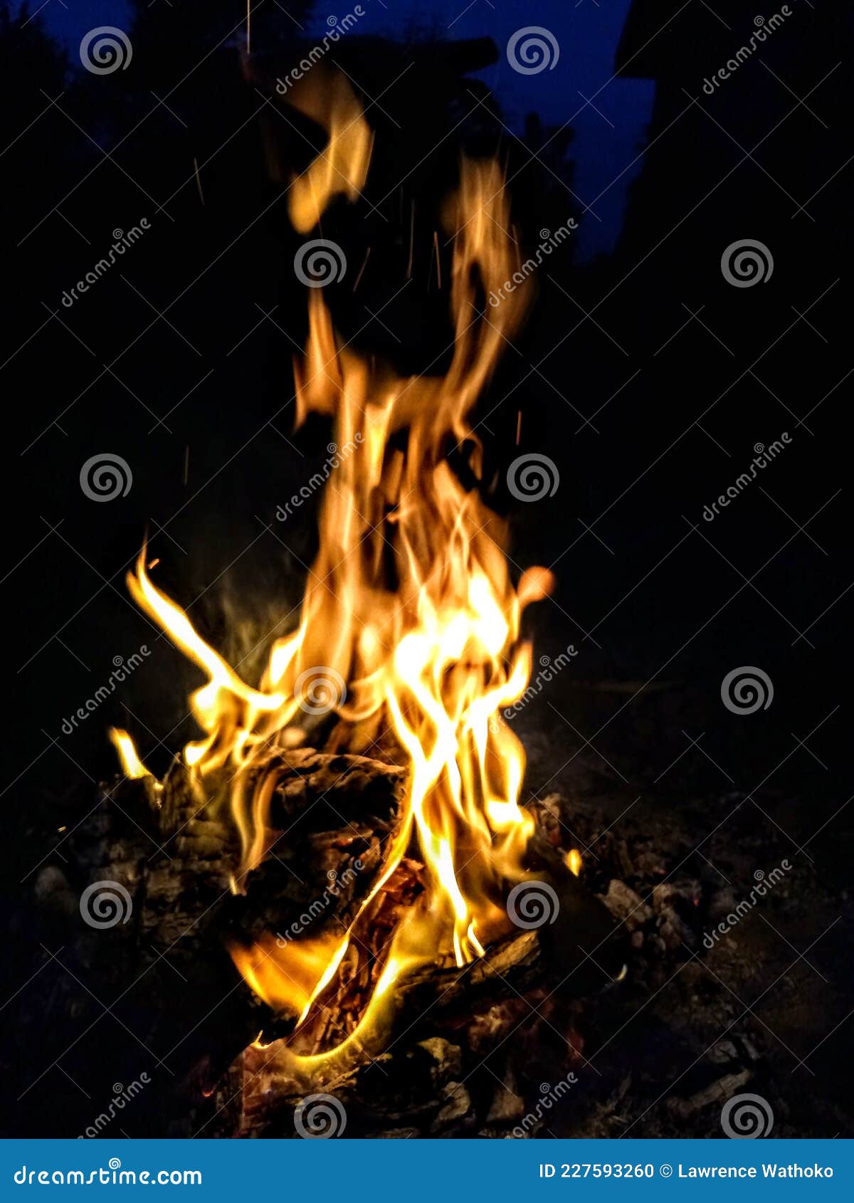 Scary Fire flame stock photo. Image of person, campfire - 227593260