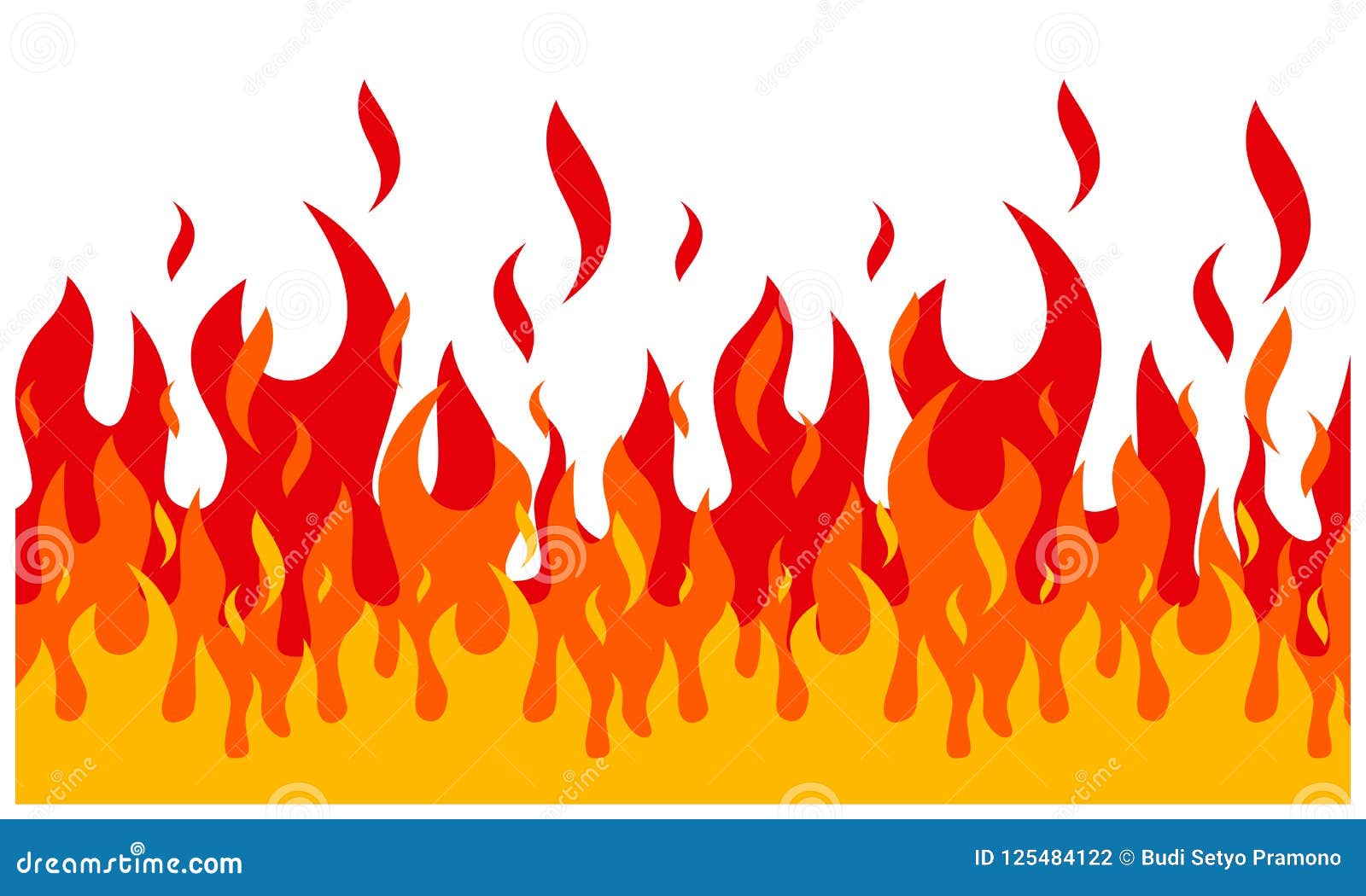 Fire Flame Background. Fire Banner. Vector Illustration. Stock ...